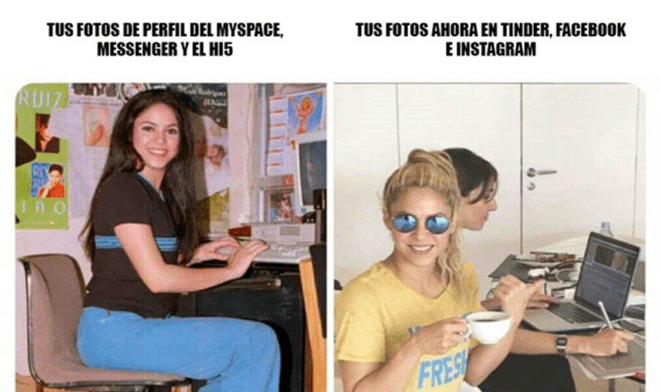 Twitter: Esta foto de Shakira tomada hace 20 años es usada para memes ...